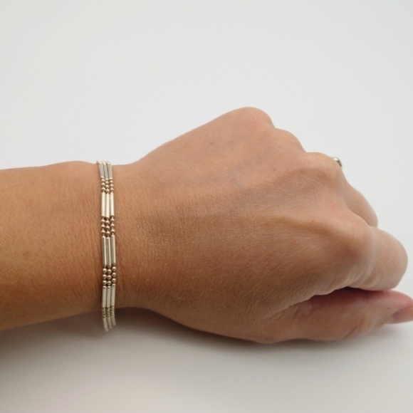 Fas | Jewelry | Vintage Silver Fas Italy Boho Bracelet | Poshmark
